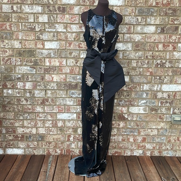 Brandon Maxwell | Dresses | Brandon Maxwell Geometric Sequin Sleeveless ...